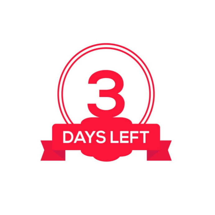 Copy of 3 Days Left Instagram Post | PosterMyWall