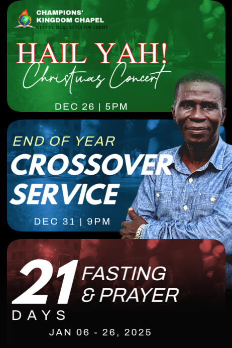 3 in 1 Church Event Poster Template | PosterMyWall