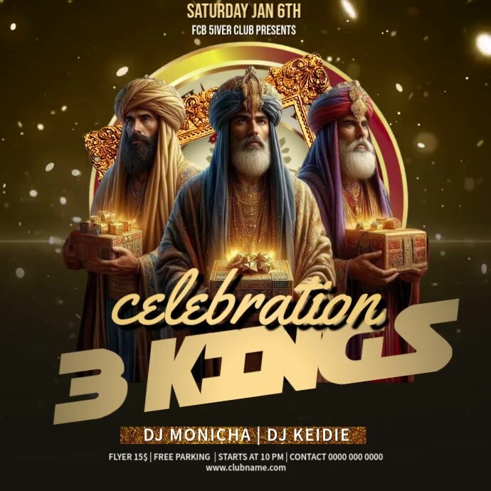 Copy of 3 Kings Celebration Video | PosterMyWall