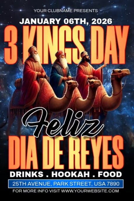 3 Kings Day Template | PosterMyWall