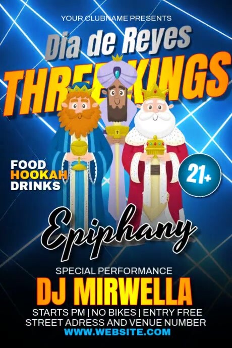 3 Kings Epiphany Template | PosterMyWall