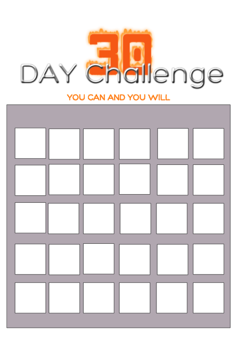 30 Day Challenge Template PosterMyWall