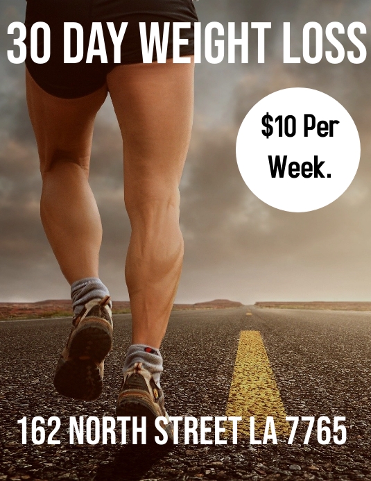 30 day weight loss Template | PosterMyWall
