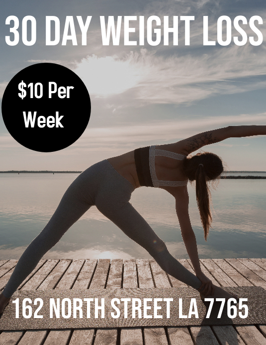 30 day weight loss Template | PosterMyWall