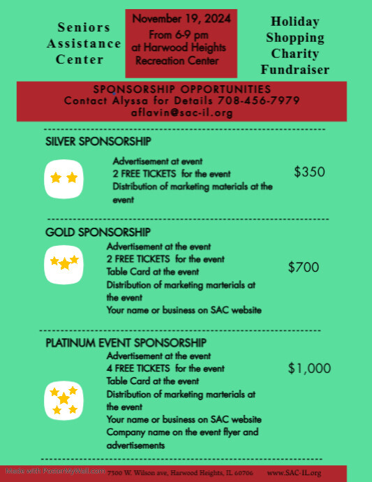 Copy of Sky Blue Event Sponsorship Poster | PosterMyWall