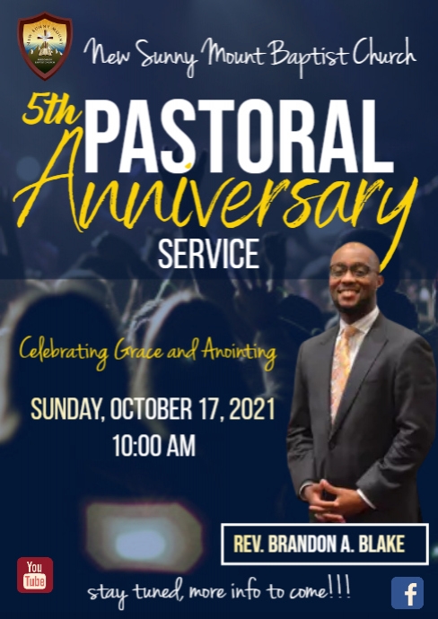 5th Pastoral Anniversary Anniversary 2021 | PosterMyWall