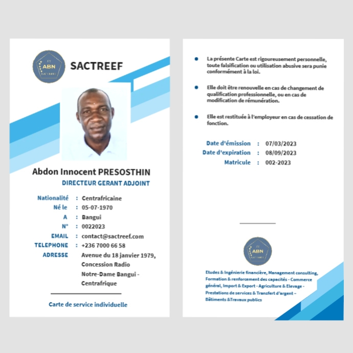 CARTE DE SERVICE 002- SACTREEF | PosterMyWall