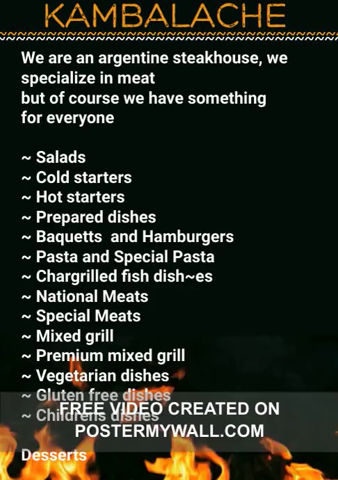 Copy of Grilled Food Menu Template | PosterMyWall