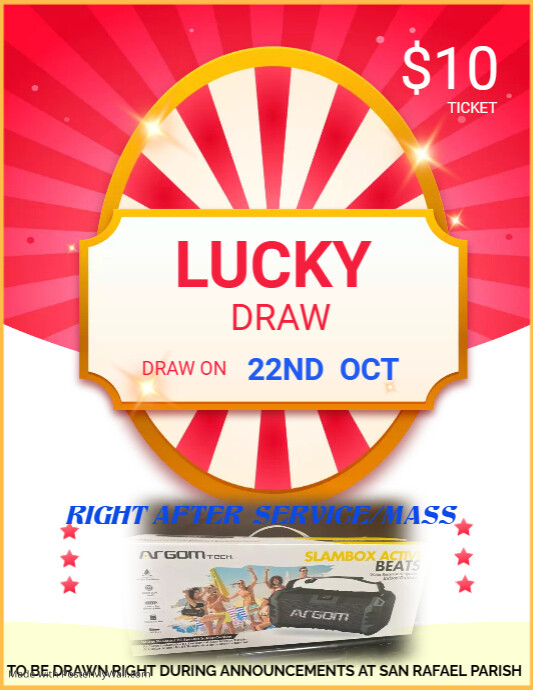 Raffle Ticket Contest Flyer | PosterMyWall
