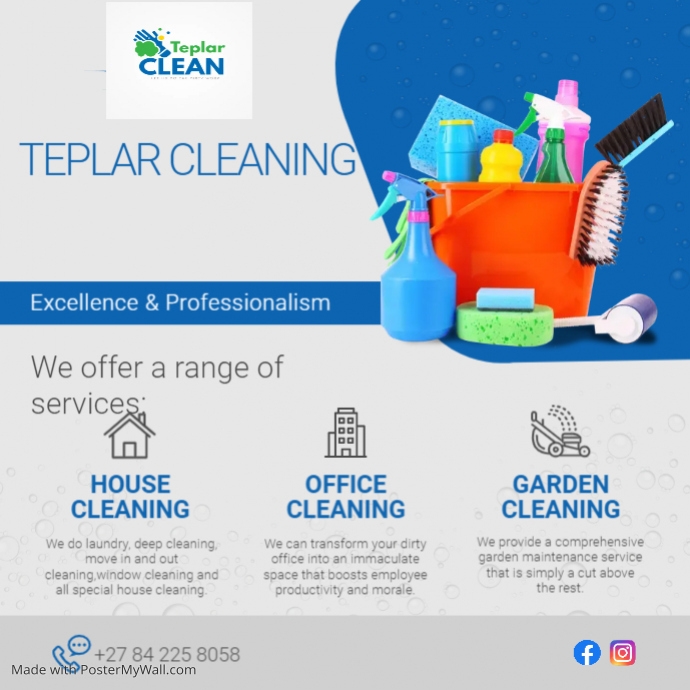 Copy of Grey Deep Cleaning Ad Instagram Image | PosterMyWall