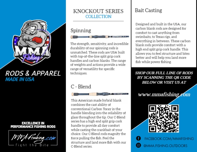 MMA Fishing Tri-fold Brochure T | PosterMyWall