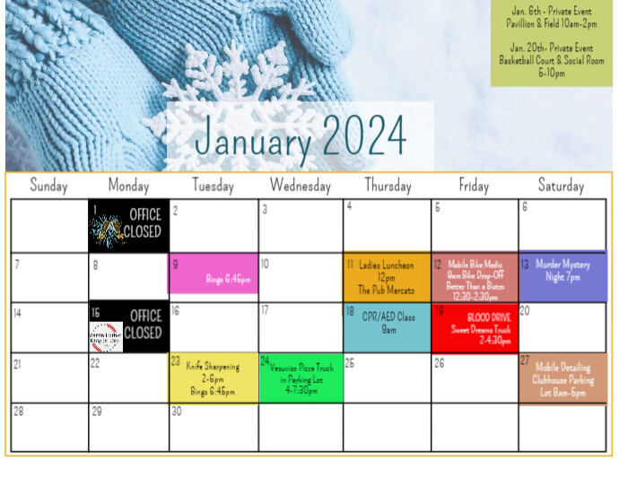 January 2024 calendar | PosterMyWall
