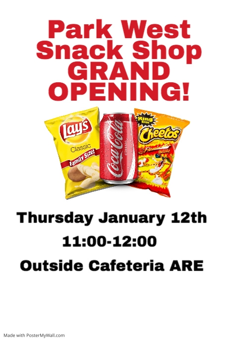 Copy of Copy of Snack Shop Poster Template | PosterMyWall
