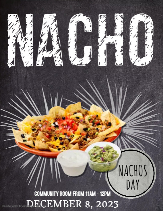 Restaurant Nacho Night Flyer template | PosterMyWall