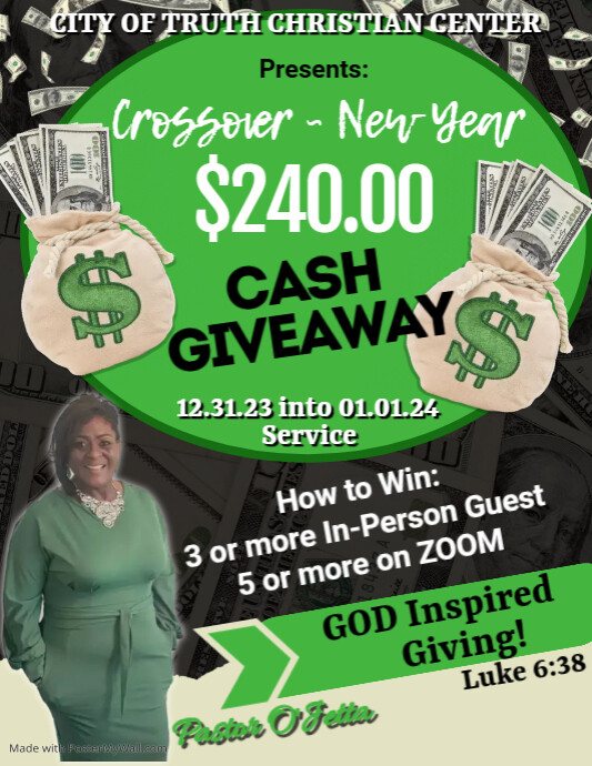 Cash Giveaway Flyer | PosterMyWall