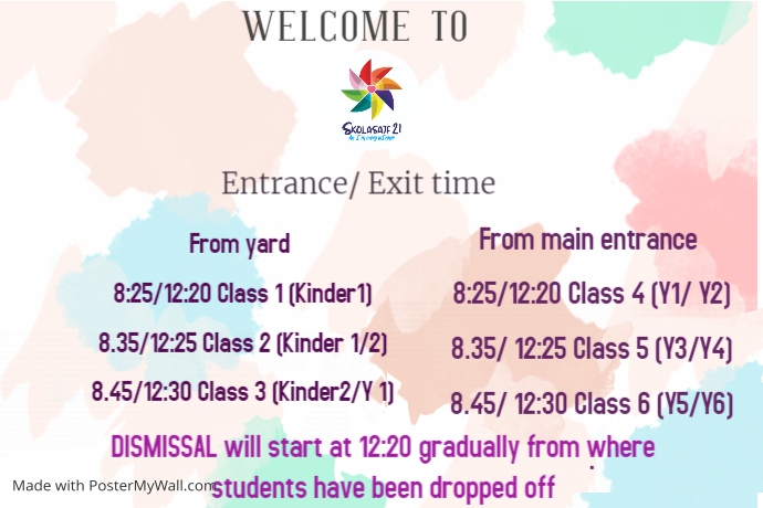 Copy of staggered entrance and exit | PosterMyWall