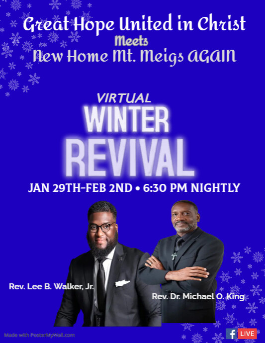 Copy of Church Winter Revival | PosterMyWall