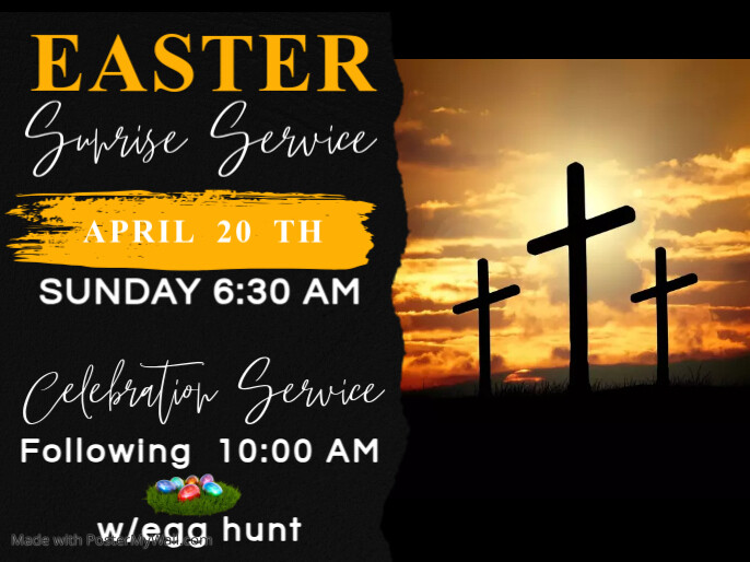 easter prayer church worship service | PosterMyWall