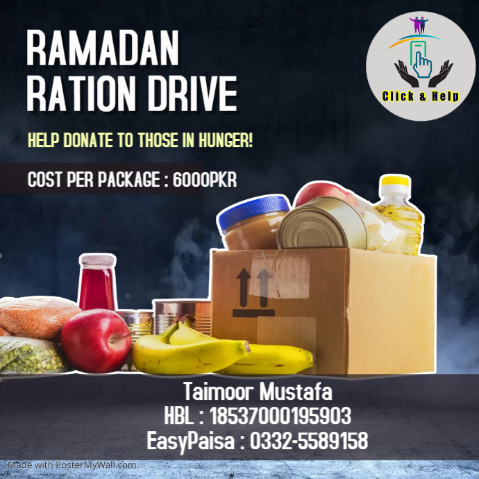 Copy of Blue Food Giveaway Drive Instagram Post Templ | PosterMyWall