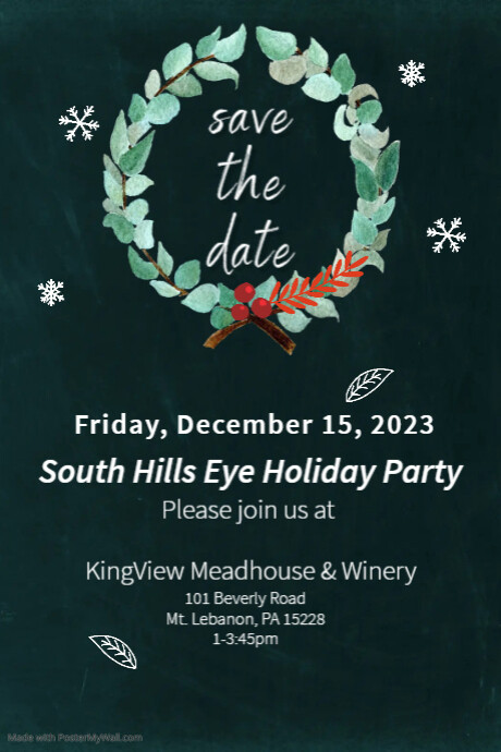 Holiday Save the Date | PosterMyWall