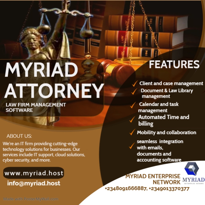 Law and attorney studio instagram post advert | PosterMyWall