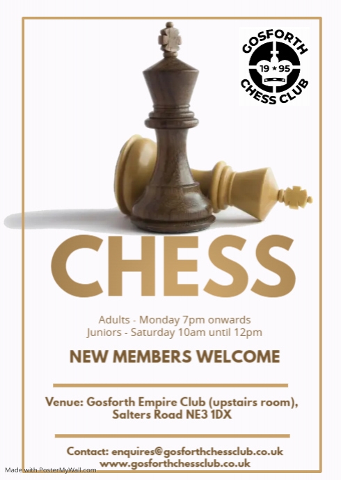 Chess Club advert | PosterMyWall