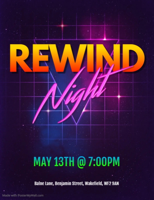 Retro Night Flyer | PosterMyWall
