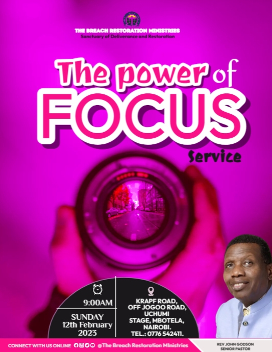 power of focus sunday | PosterMyWall