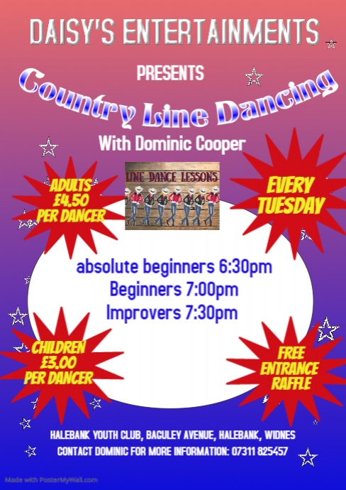 DOMS LINE DANCING CLASSES | PosterMyWall