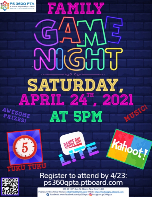 Copy of Family Game Night 2021 Flyer | PosterMyWall