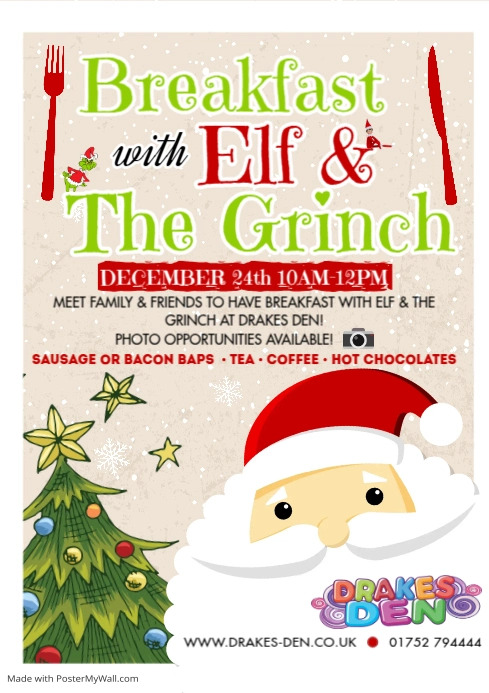 BREAKFAST WITH ELF & GRINCH | PosterMyWall