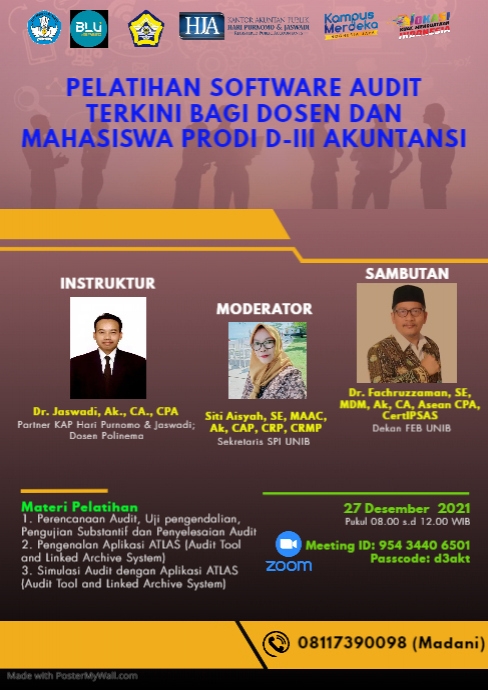 Salinan Salinan Flyer Pelatihan Softskill D3 Akuntansi | PosterMyWall