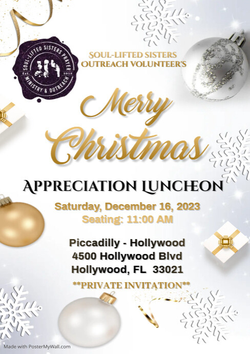2021 Holiday Luncheon | PosterMyWall