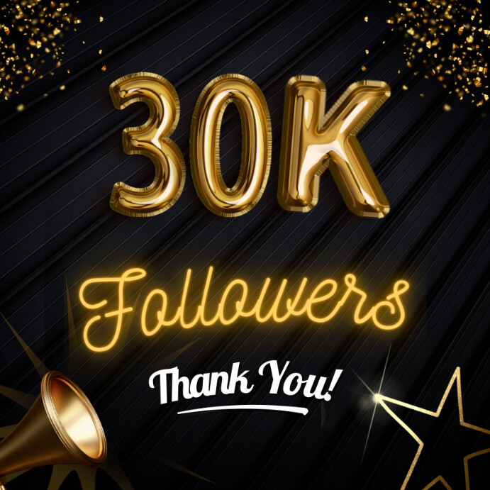 30k Followers Template | PosterMyWall