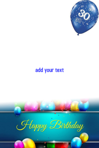 30th Birthday Template | PosterMyWall