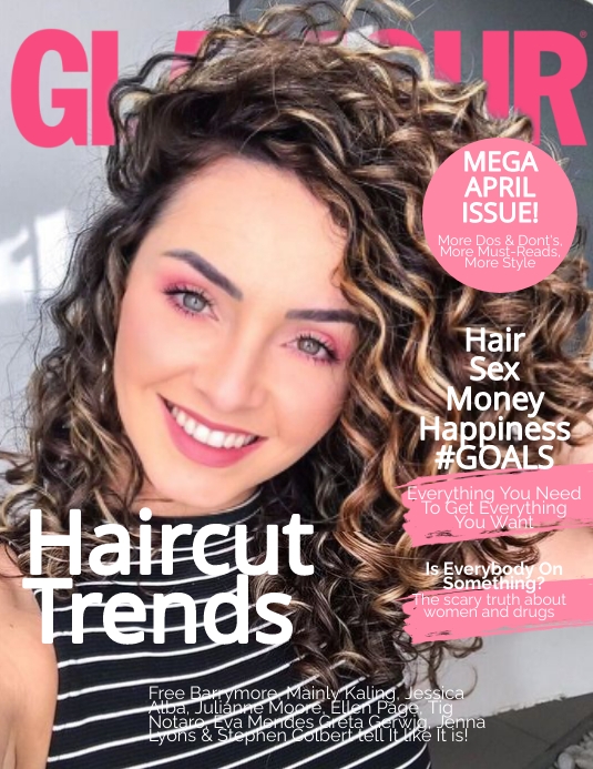 Copy of 310322 Glamour Magazine cover template | PosterMyWall