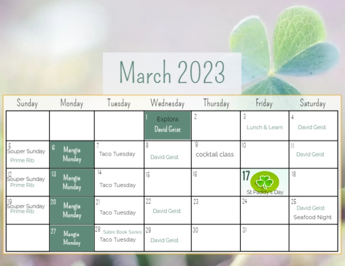 Copy of March 2023 Calendar | PosterMyWall