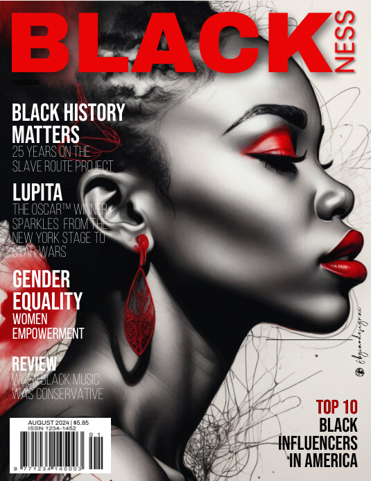 Plantilla de 310724 Blackness magazine cover | PosterMyWall