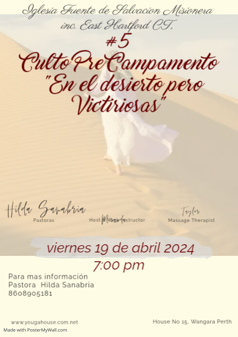 White Women's Retreat Flyer Design | PosterMyWall