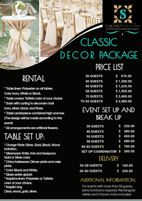 Copy of English Basic Decor Package | PosterMyWall