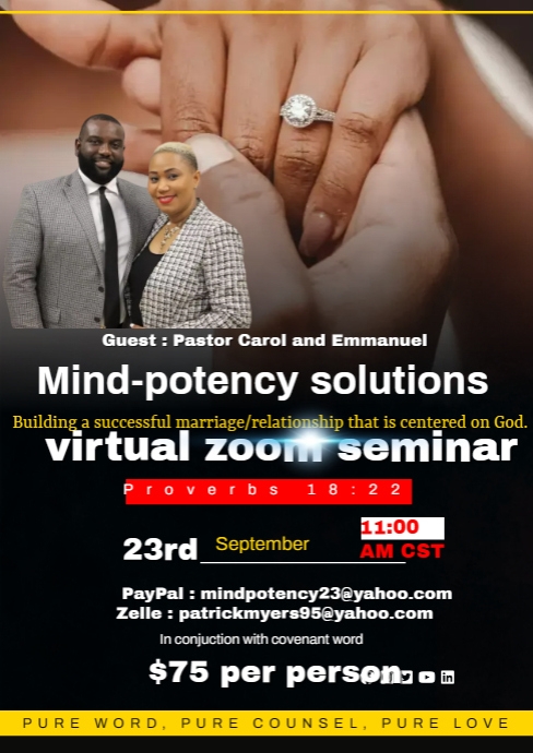 Marriage Seminar Flyer Template | PosterMyWall