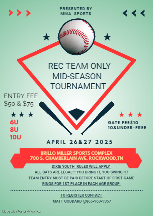 Rec Team tourn | PosterMyWall