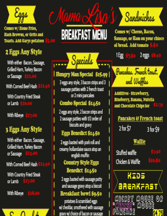 Copy of Modern Menu | PosterMyWall