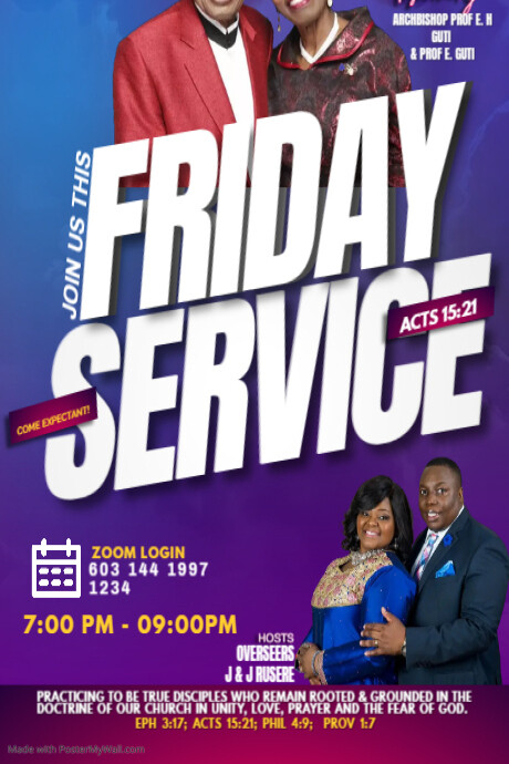sunday service flyer | PosterMyWall