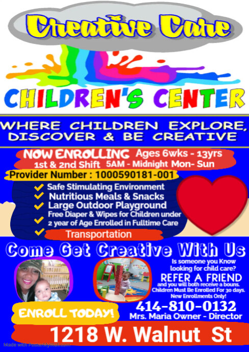 Learn & Play Preschool Flyer Ad | PosterMyWall