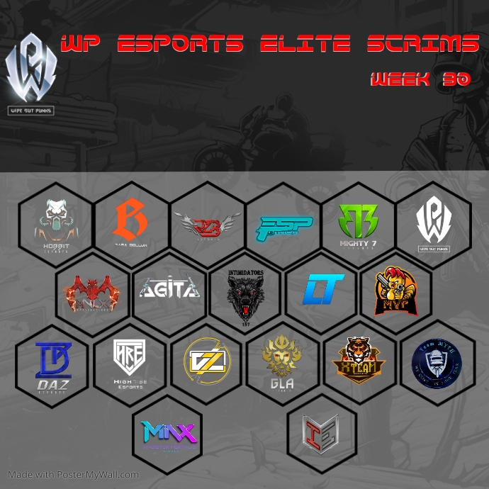 WP ESPORTS ELITE SCRIMS | PosterMyWall