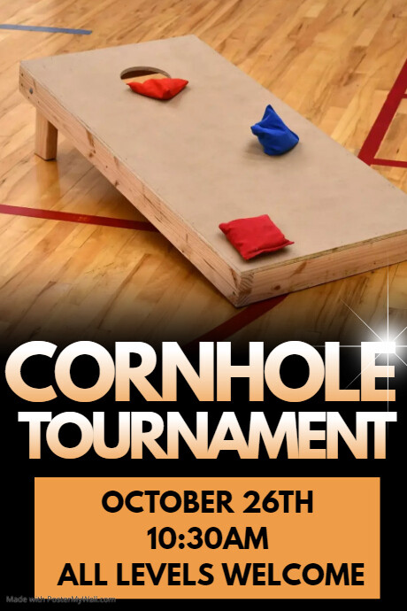 Cornhole Tournament Poster (1) | PosterMyWall