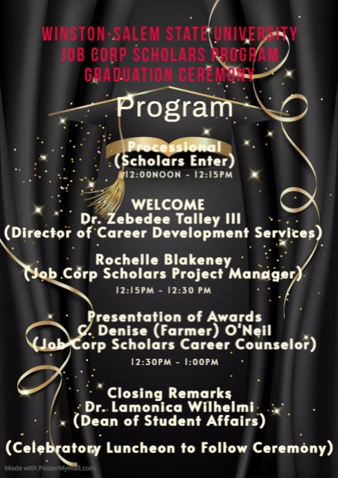 graduation ceremony program | PosterMyWall