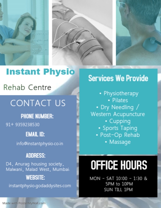 Copy of Physiotherapy Flyer Template | PosterMyWall