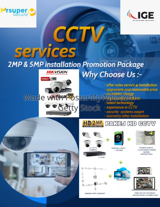 Copy of cctv service flyer ad | PosterMyWall